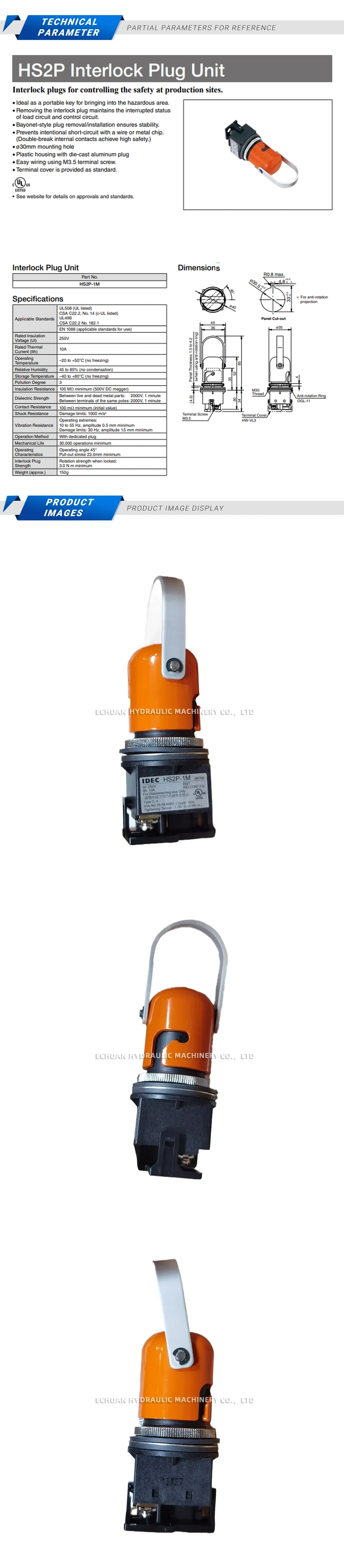 IDEC HS2P-1M - Echuan Hydraulic