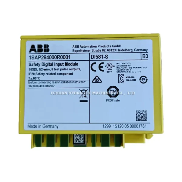 ABB DI581-S Safety Digital Input Module - Echuan Hydraulic