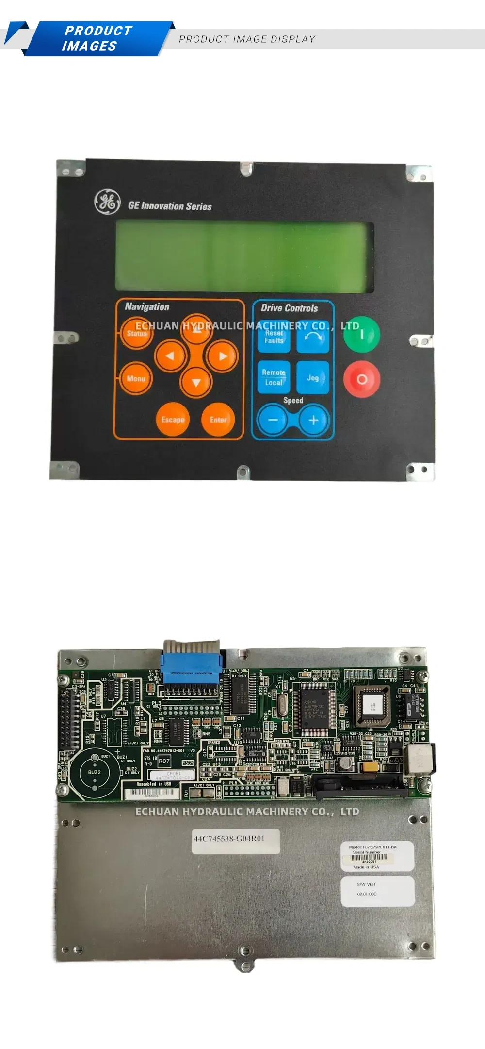 GE IC752SPL011-BA Operator Interface Panel - Echuan Hydraulic