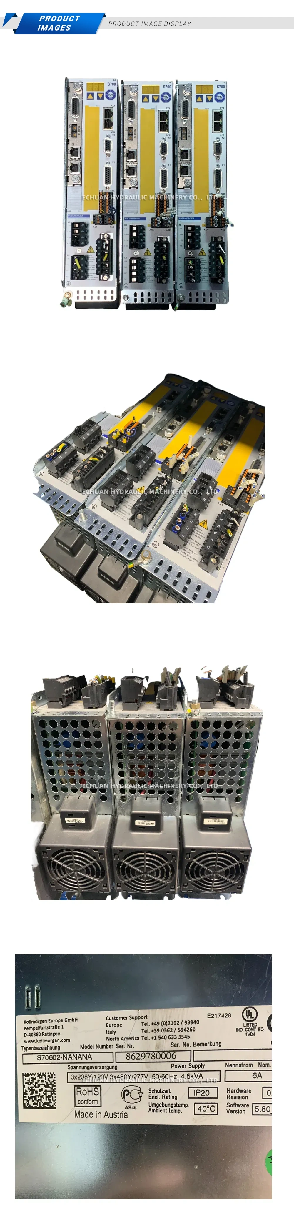 Kollmorgen S70602-NANANA Servo Drive - Echuan Hydraulic